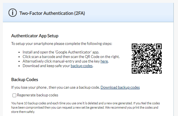 Two-Factor Authentication (2FA) – Cardstream